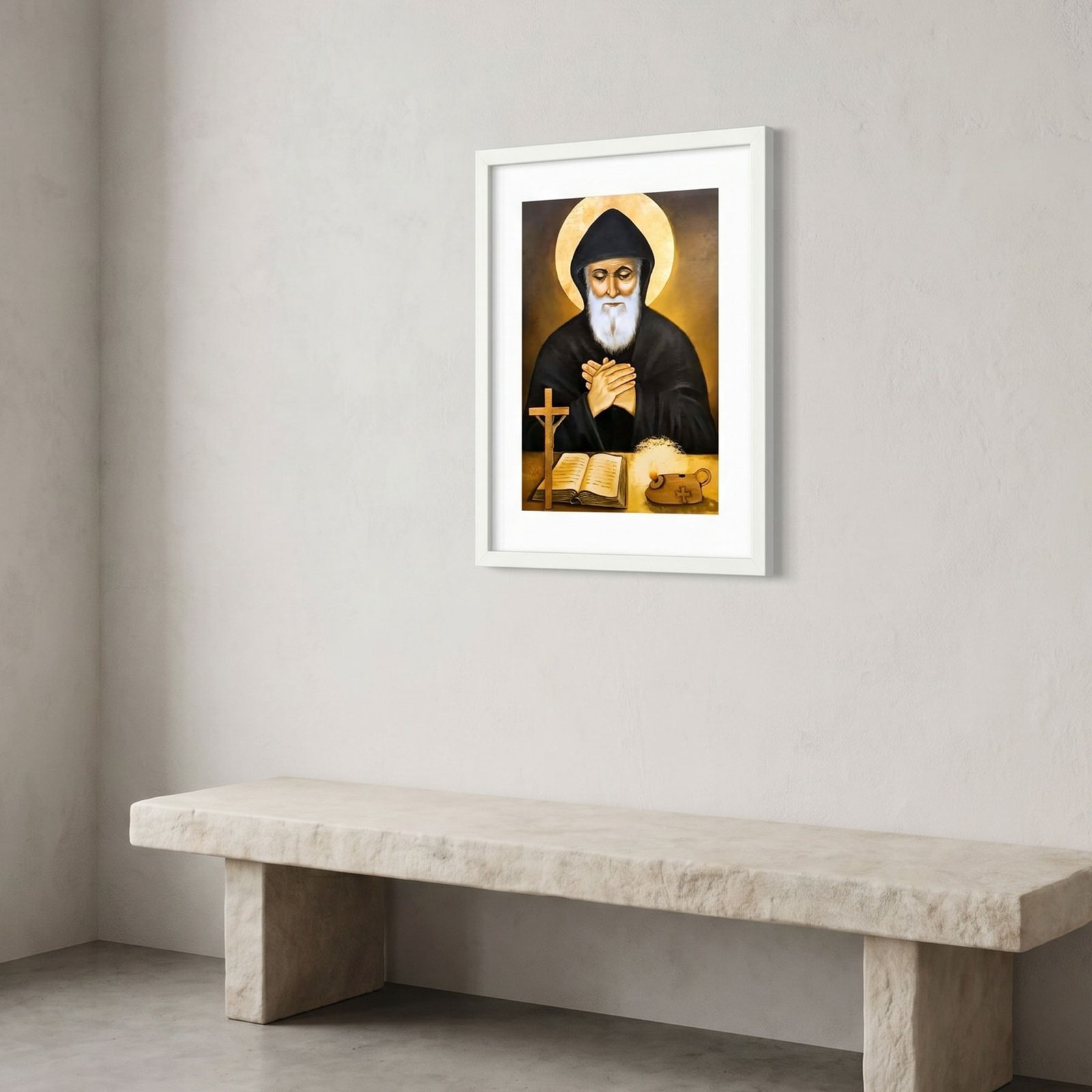 SAINT CHARBEL FRAME - Halo Apparel